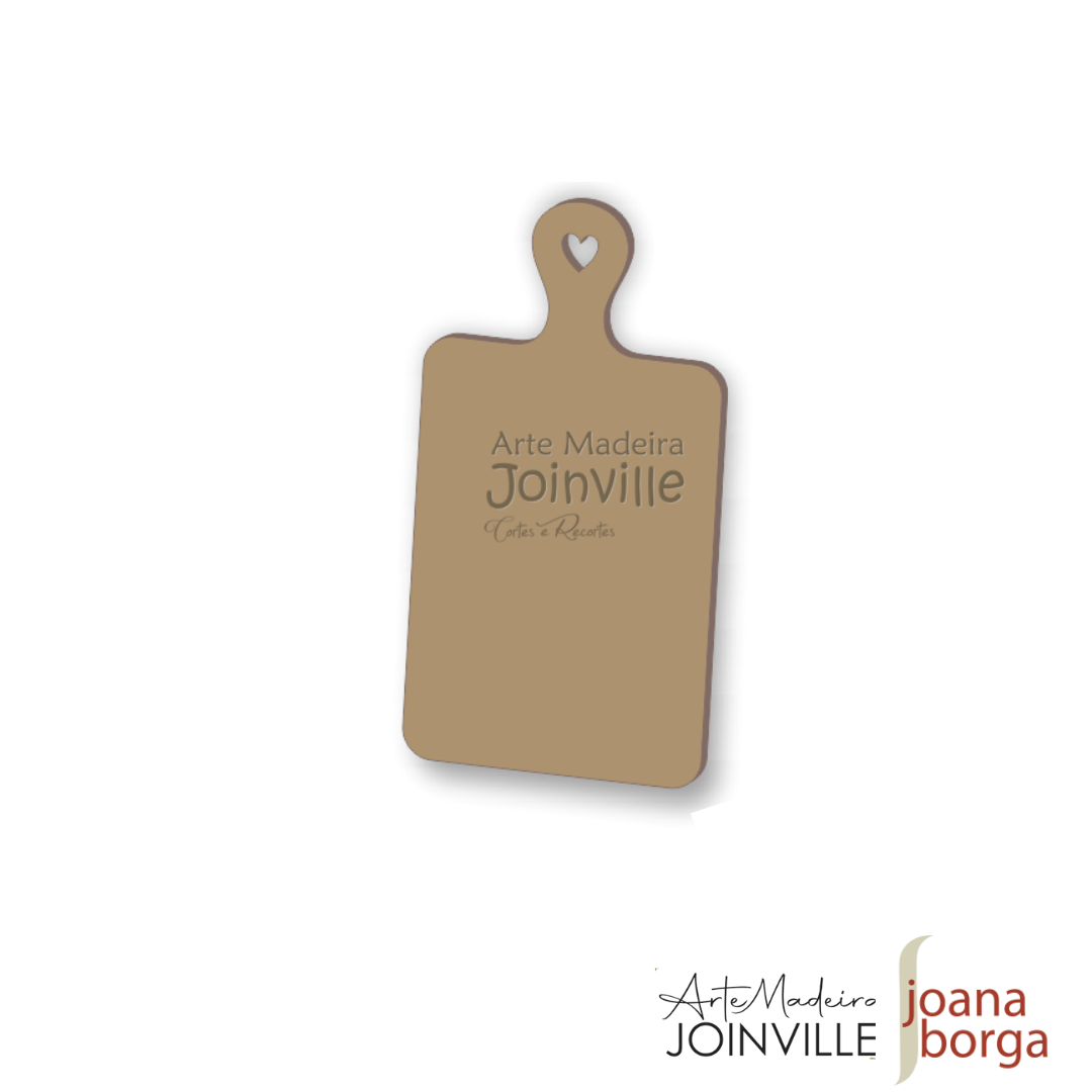 PLACA SCRAP COZINHA 18 (Placa Coração) – P – Joana Borga